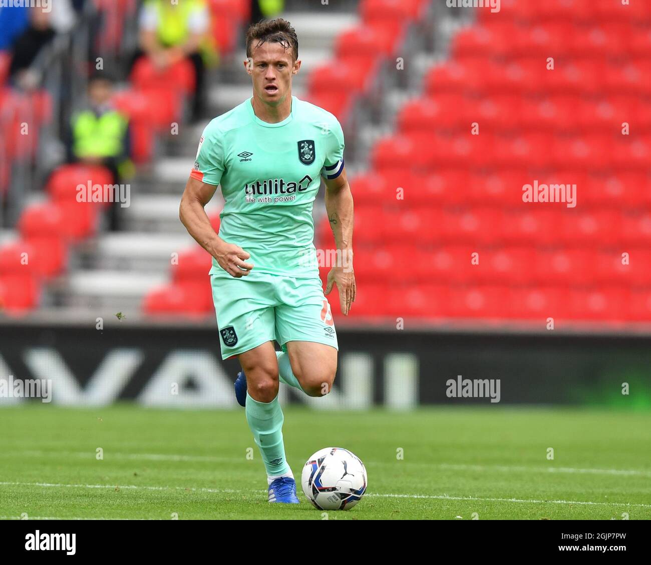 Jonathan Hogg #6 of Huddersfield Town in action during the game Stock ...