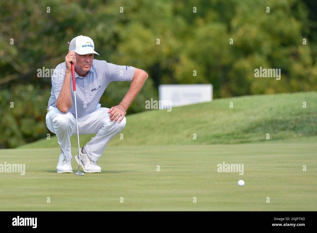 Davis love iii in action during the third round hi-res stock ...