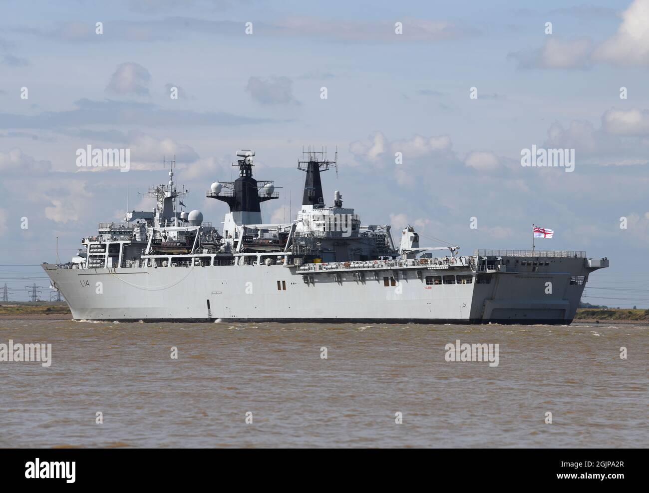 11/09/2021 River Thames Gravesend HMS Albion (L14) is an Albion class ...