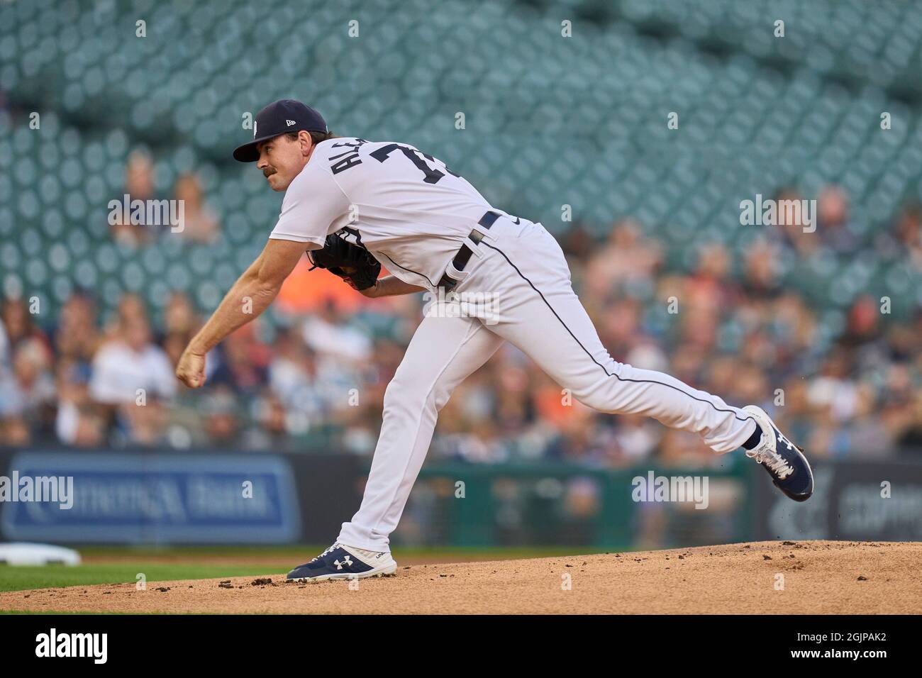 Detroit MI, USA. 10th Sep, 2021. Detroit pitcher Tyler Alexander (70 ...