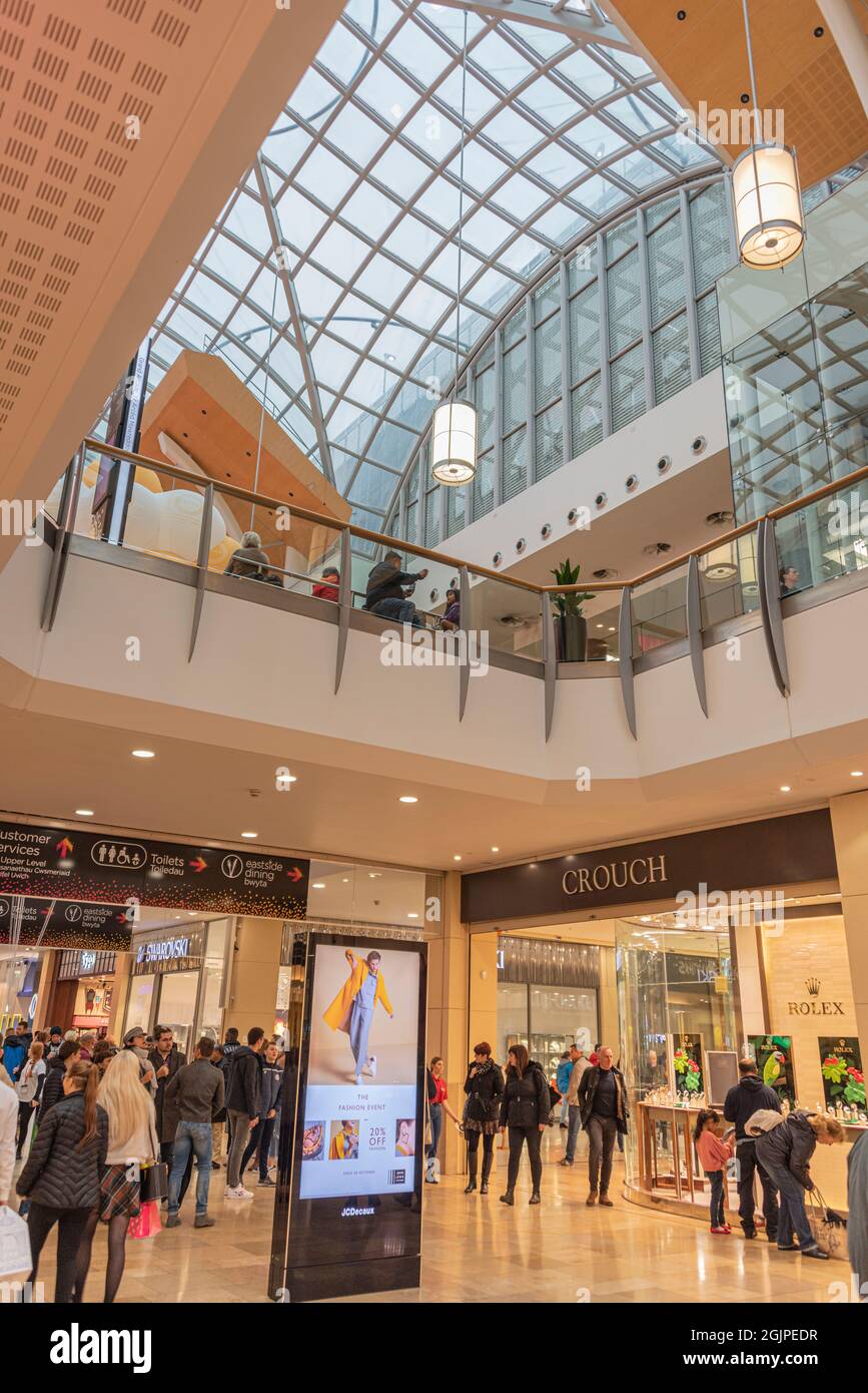 St David’s Dewi Sant shopping centre Cardiff: Please credit Phillip ...