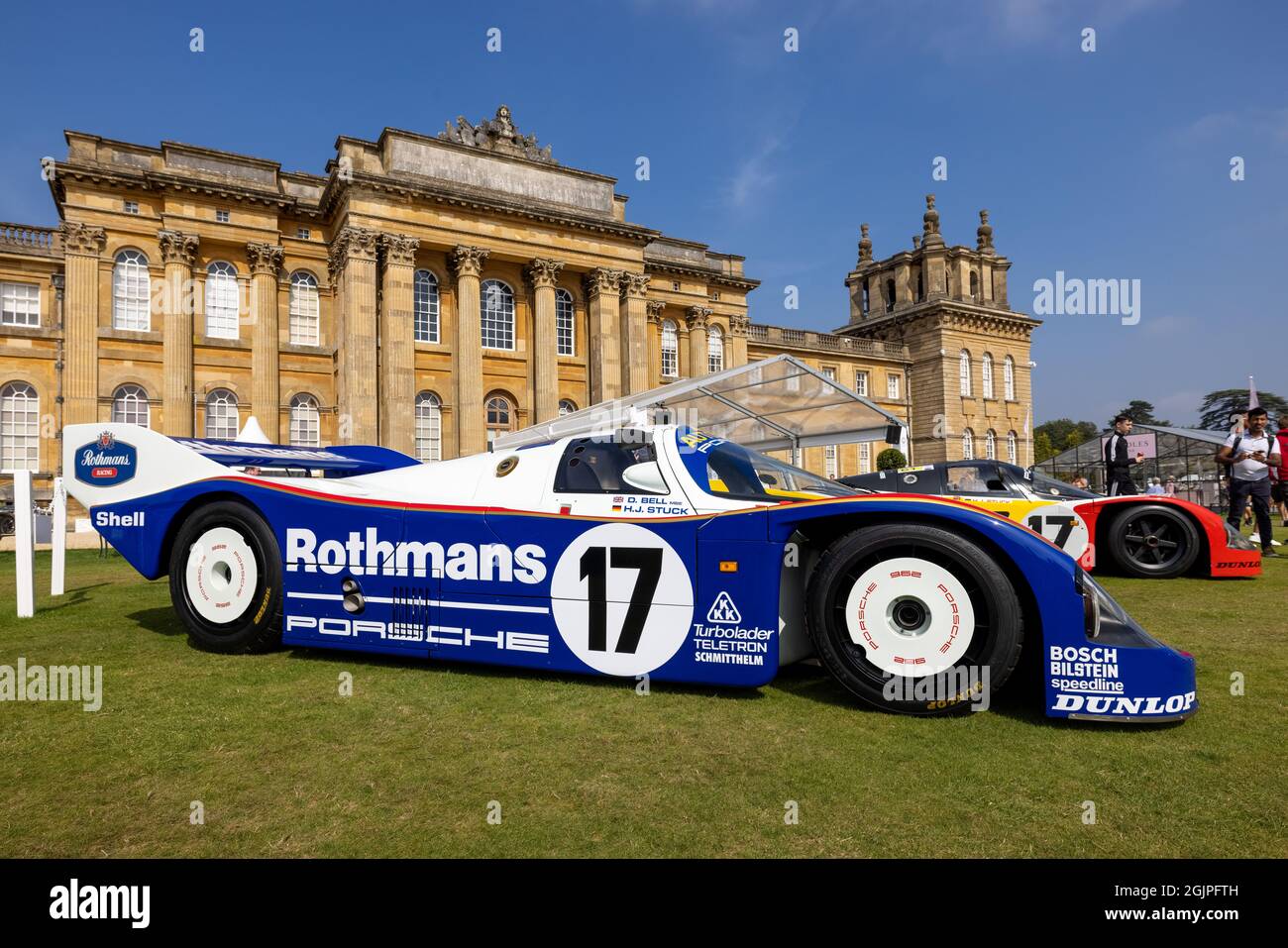 The #17 Rothmans Porsche 962C on show at the Concours d’Elegance held ...