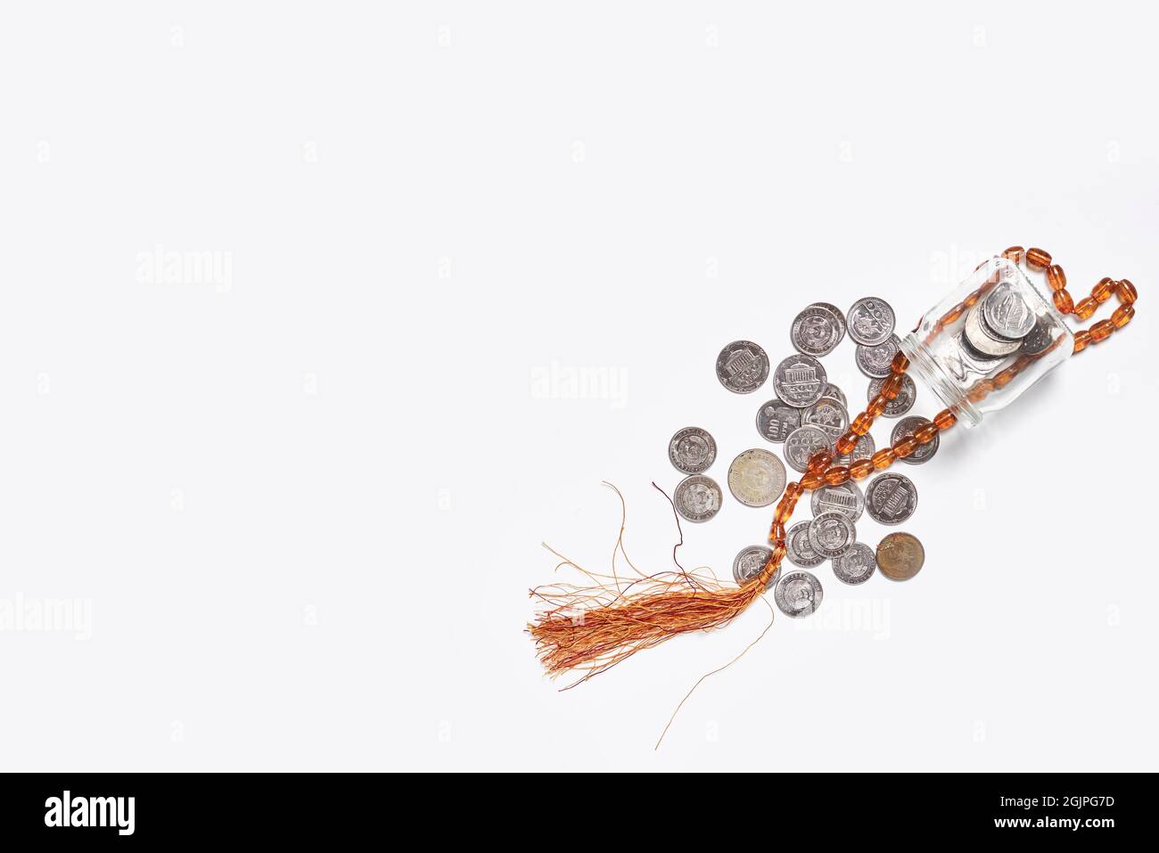 Concept of islamic finance on white background. Sharia-compliant ...