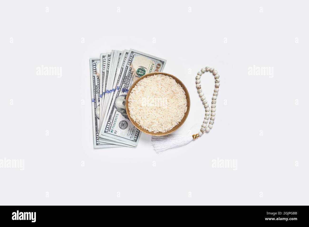 Concept of islamic finance on white background. Sharia-compliant ...