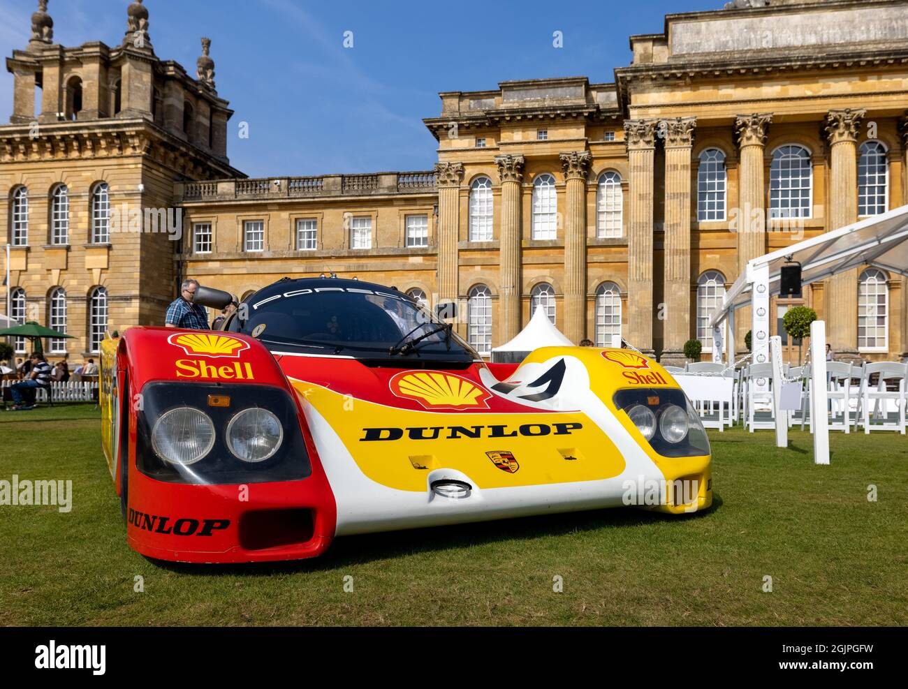 Porsche 962C #17 on show at the Concours d’Elegance held at Blenheim ...