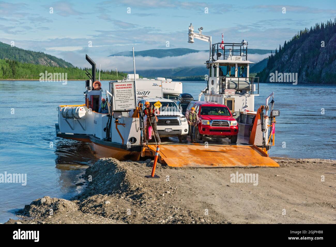 Dawson city ferry hi-res stock photography and images - Alamy