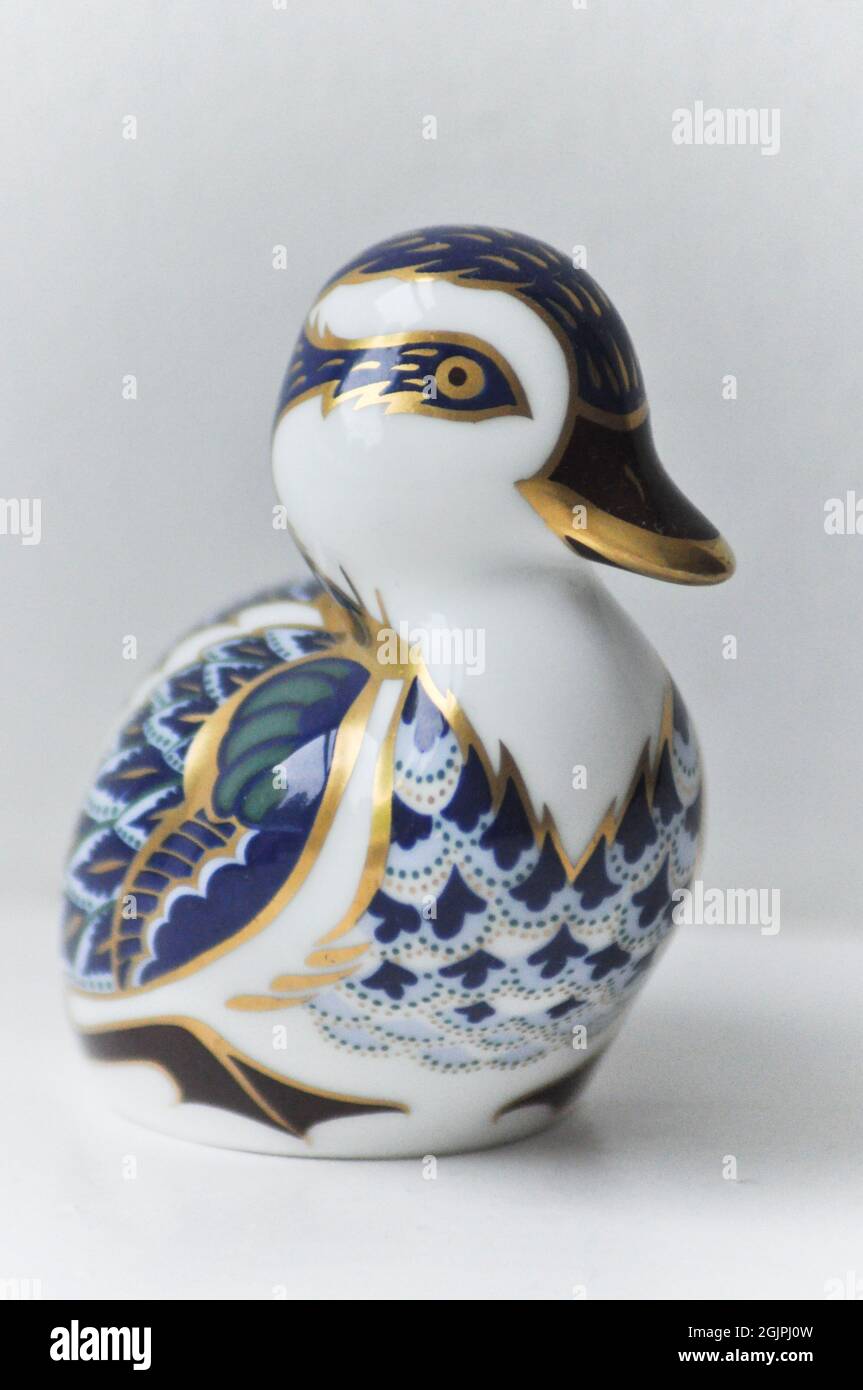 Royal Crown Derby duckling/duck paperweight Stock Photo - Alamy