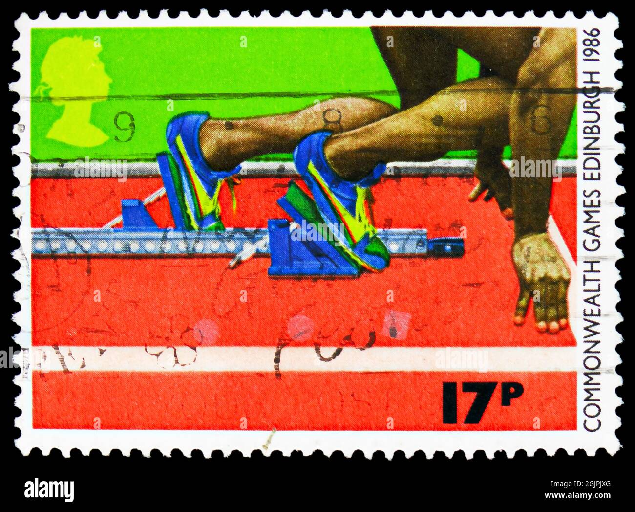 MOSCOW, RUSSIA - APRIL 17, 2021: Postage stamp printed in United ...