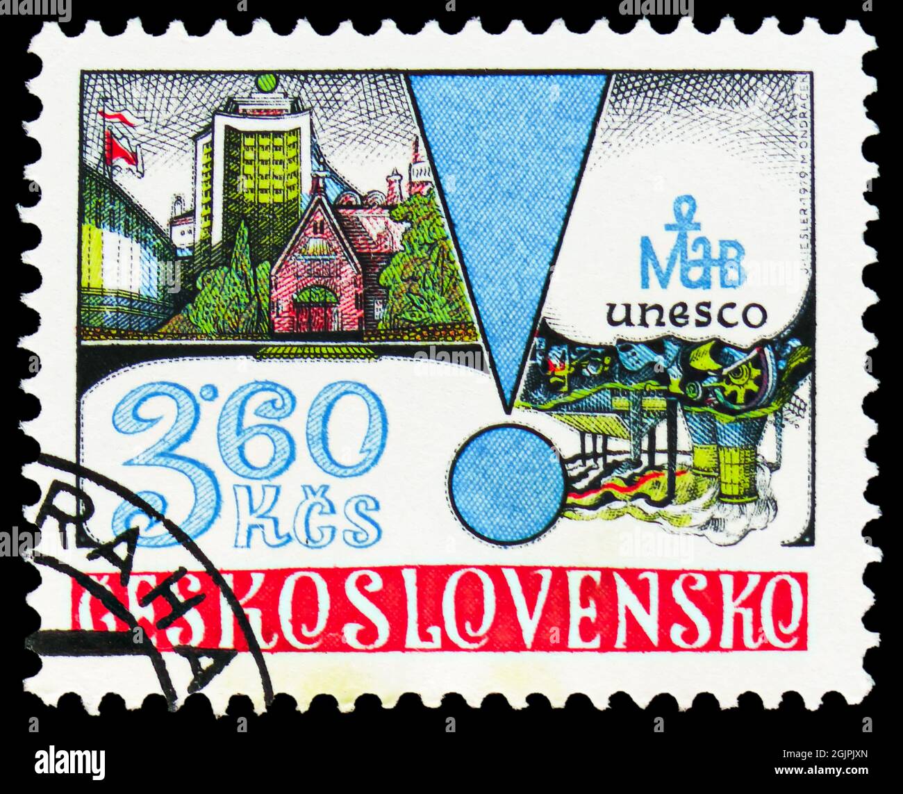 MOSCOW, RUSSIA - APRIL 17, 2021: Postage stamp printed in ...