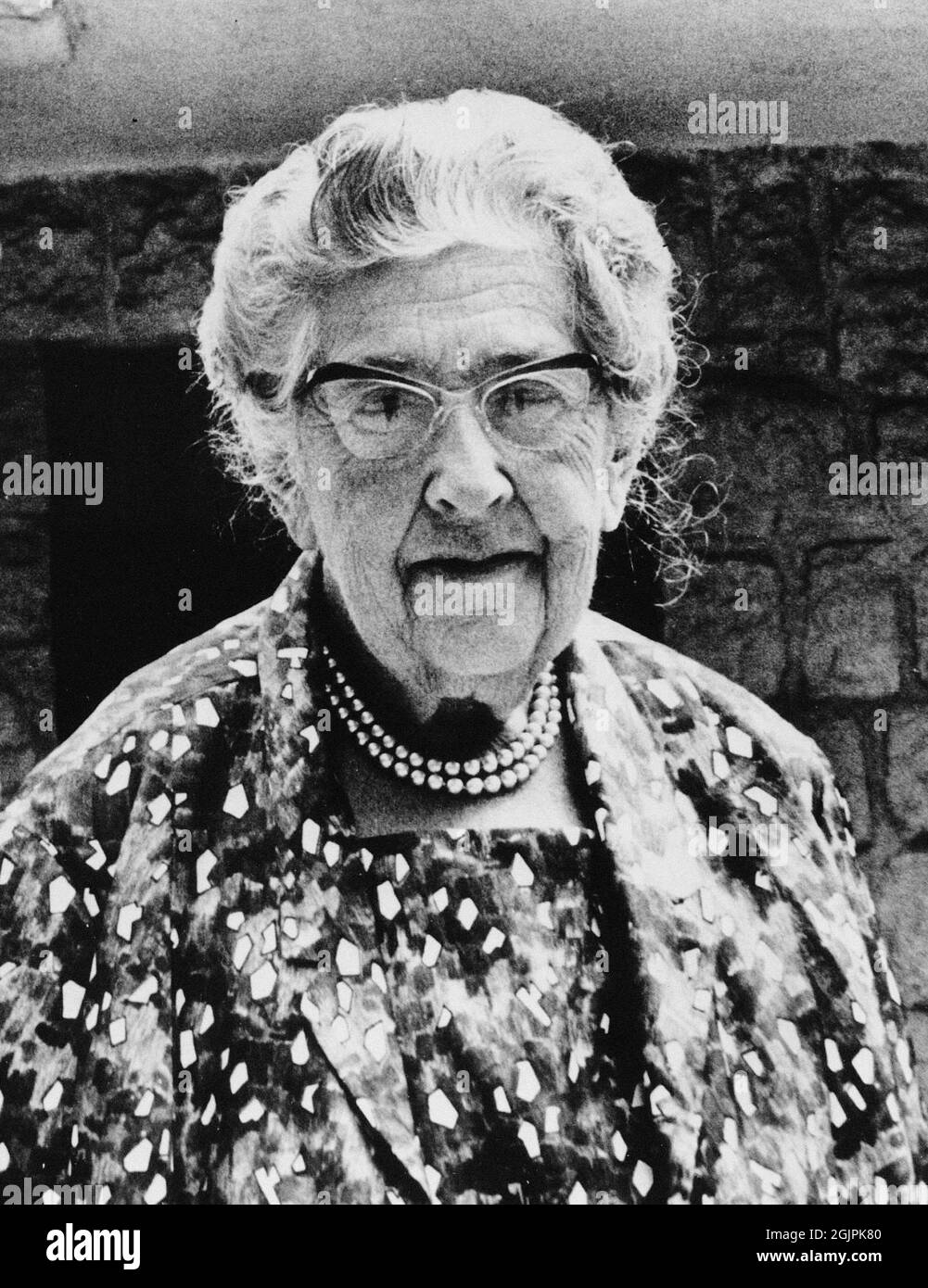 English crime mystery writer Agatha Christie, 1967 / File Reference ...