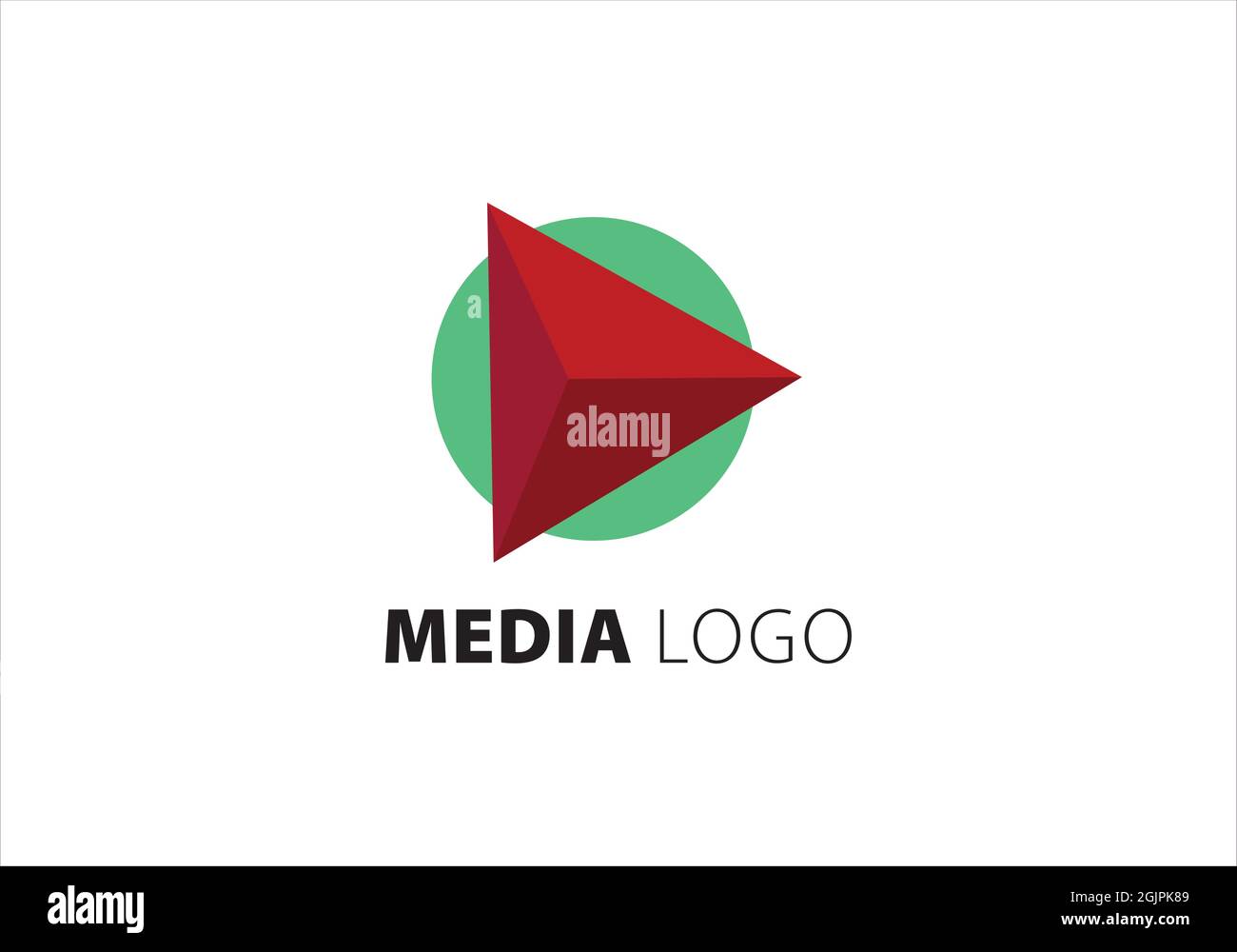 media logo design template and icon design Stock Vector Image & Art - Alamy