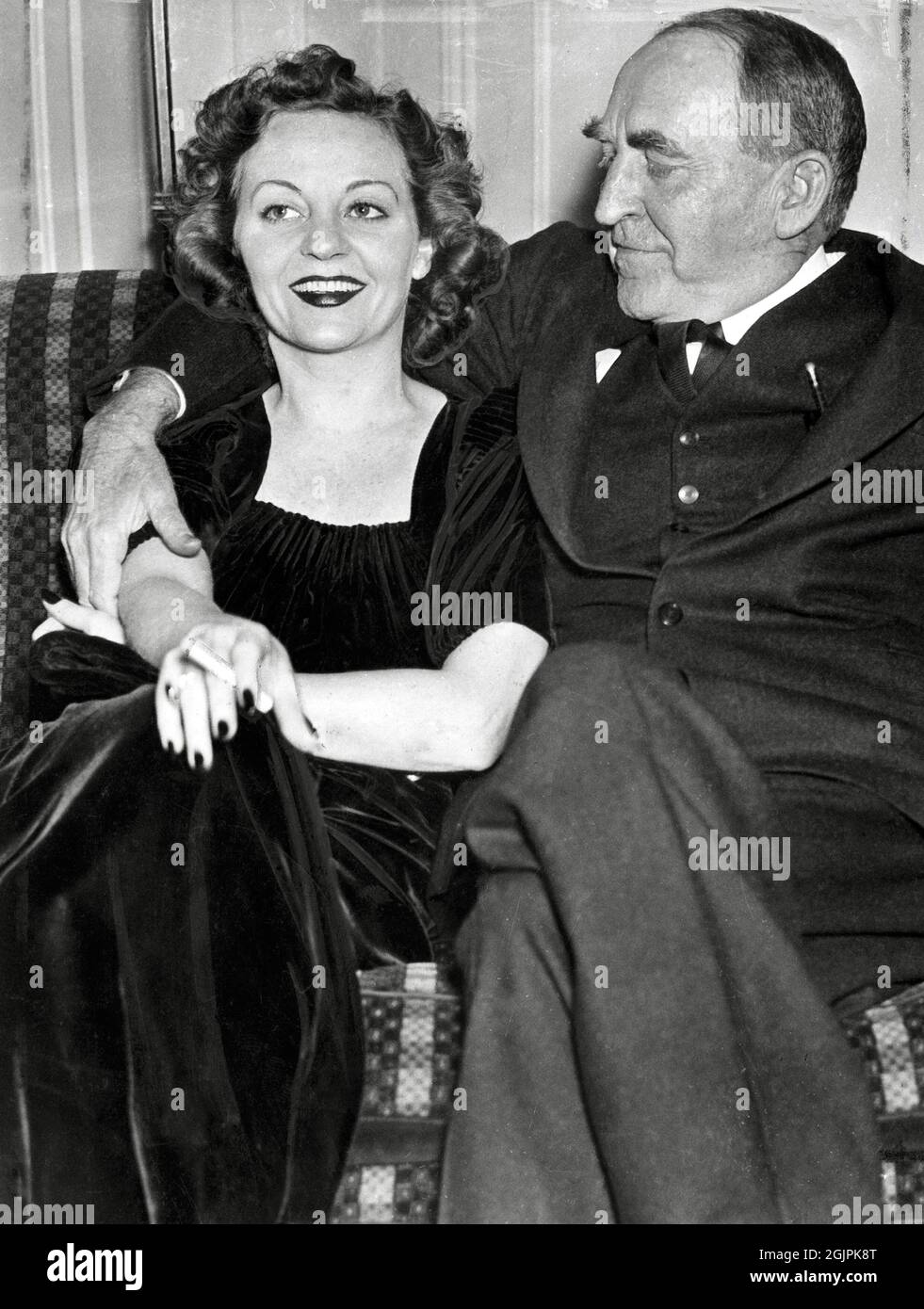 Tallulah Bankhead with her father Senator William B. Bankhead, circa ...