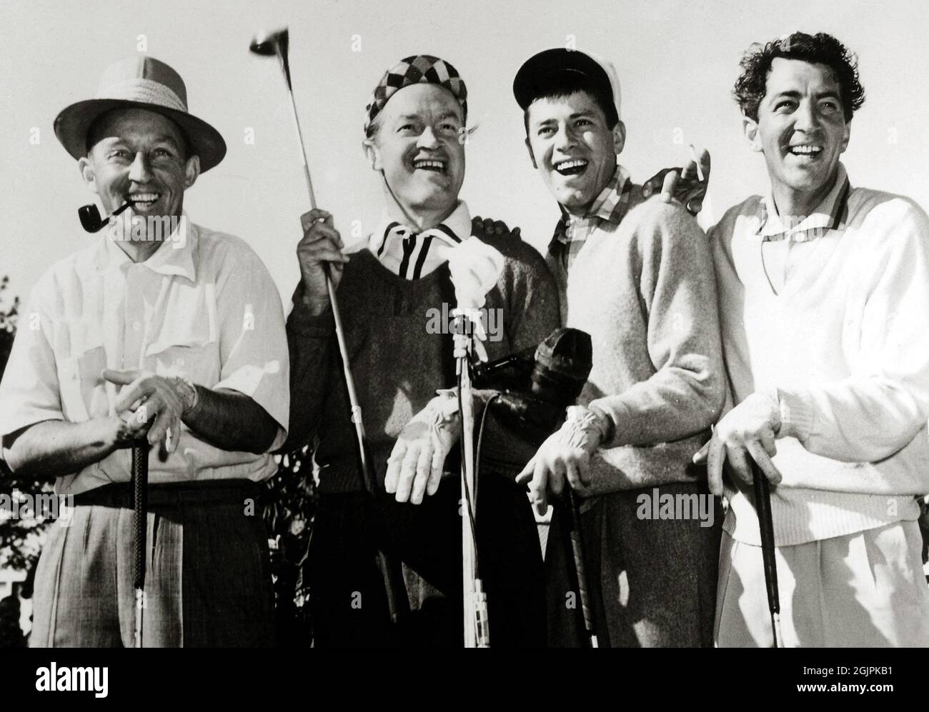 Bing Crosby, Bob Hope, Jerry Lewis and Dean Martin, at an exhibition ...