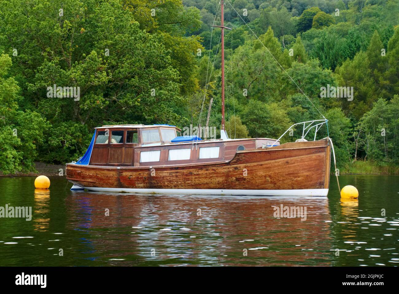 Boat in sea water for tranquility calm peace and mindfulness Stock ...