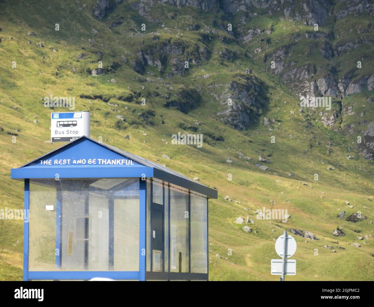 Scotland's most scenic bus stop? The bus shelter at the panoramic ...