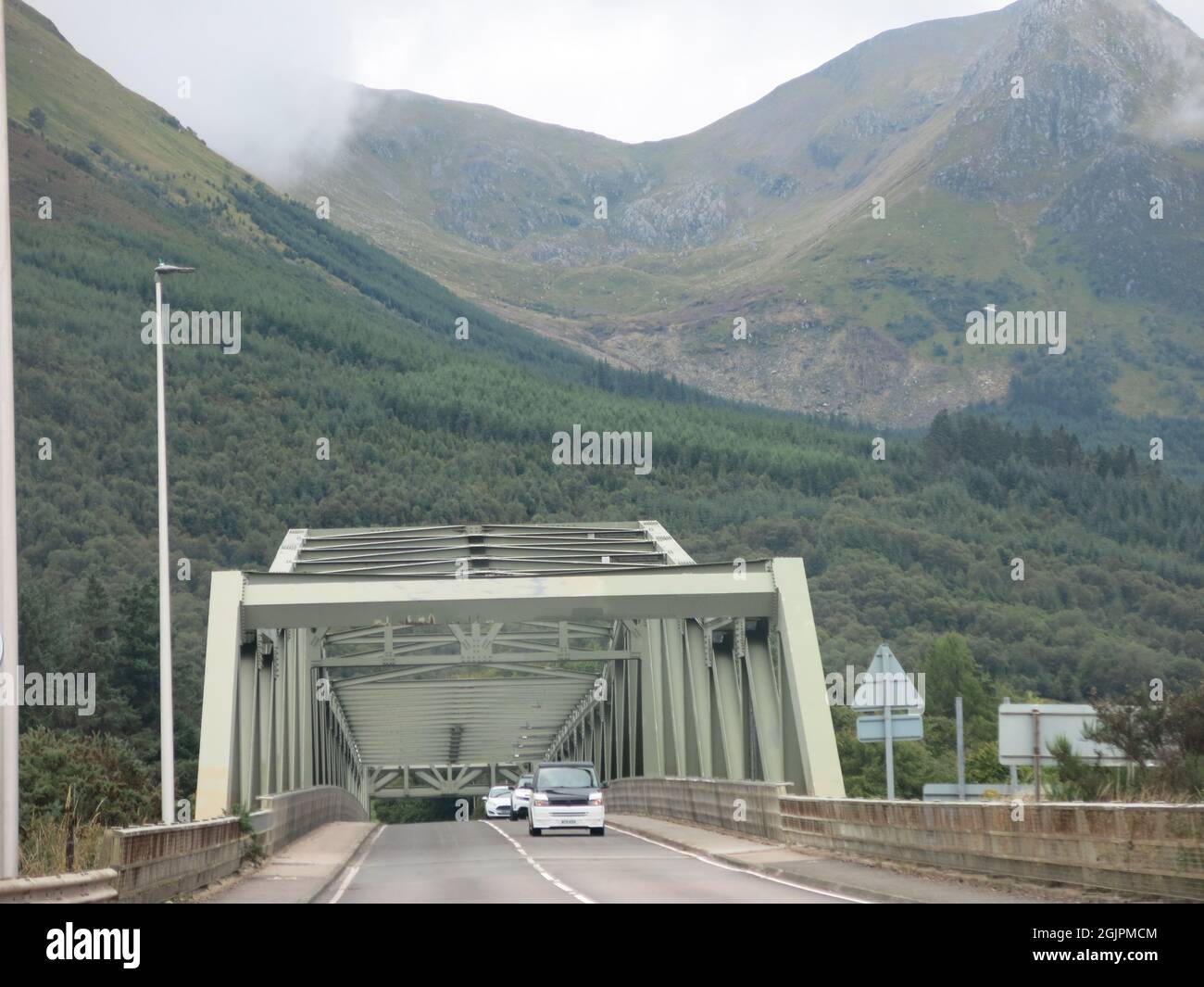 The A82 road bridge at Ballachulish crosses the narrows between Loch ...