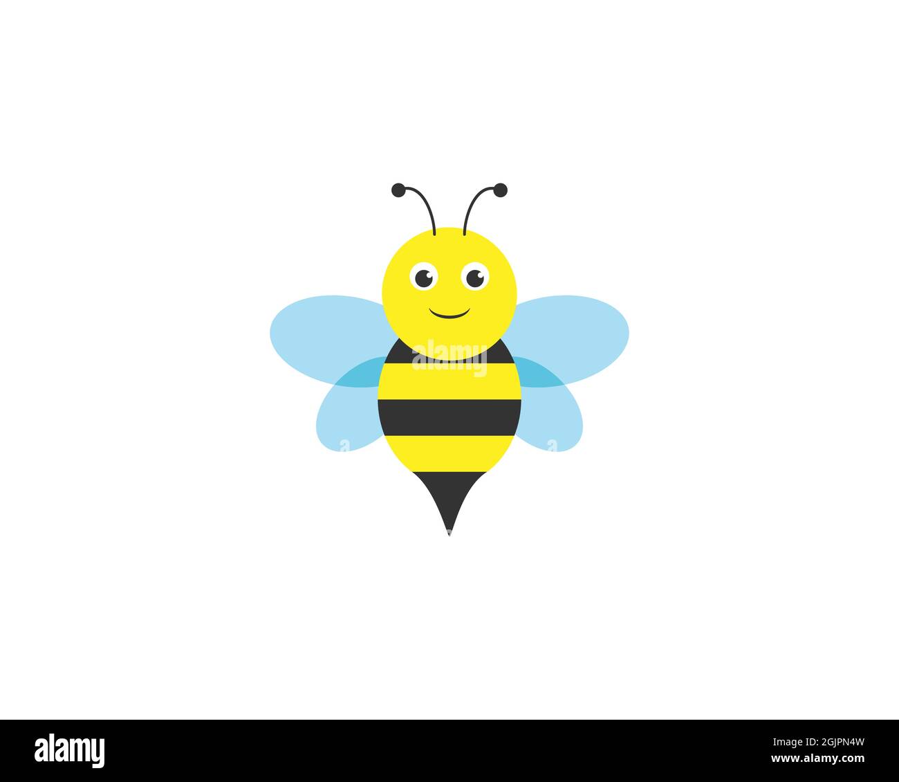 Bee, Cute bee, beetle, honey icon Vector illustration Flat design Stock ...