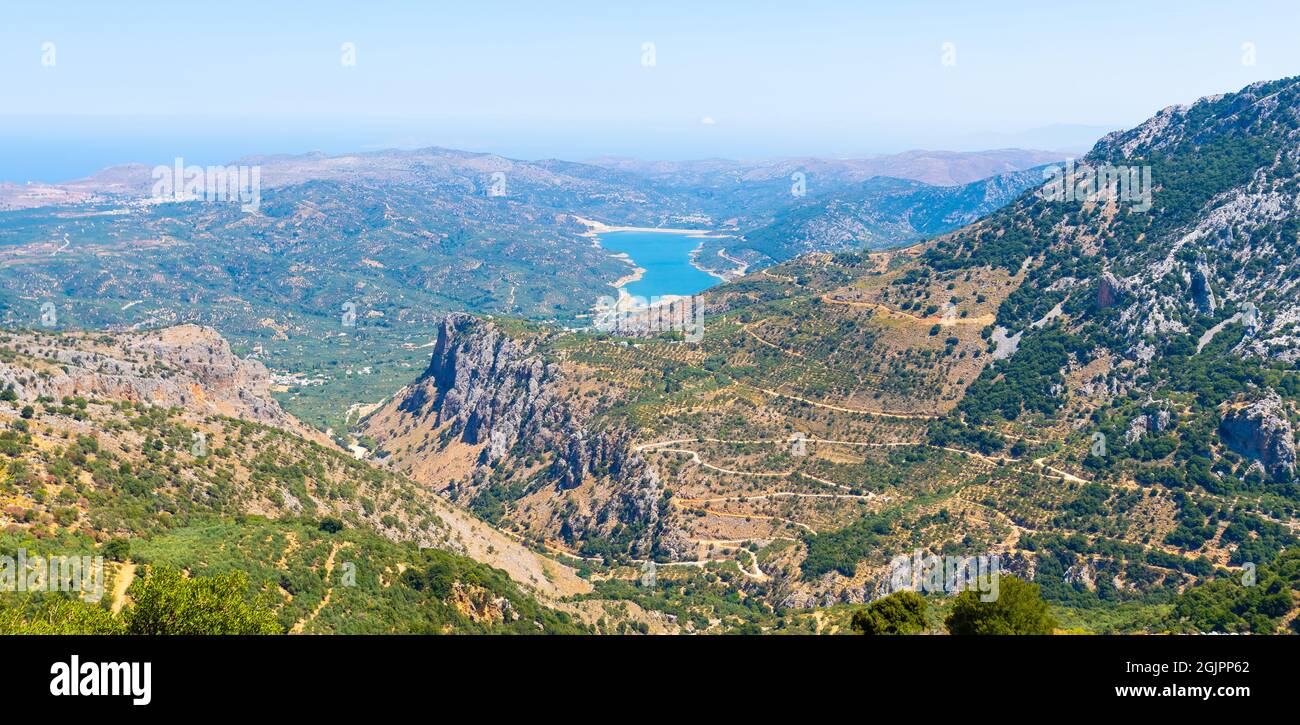 landscape of crete, top view Stock Photo - Alamy