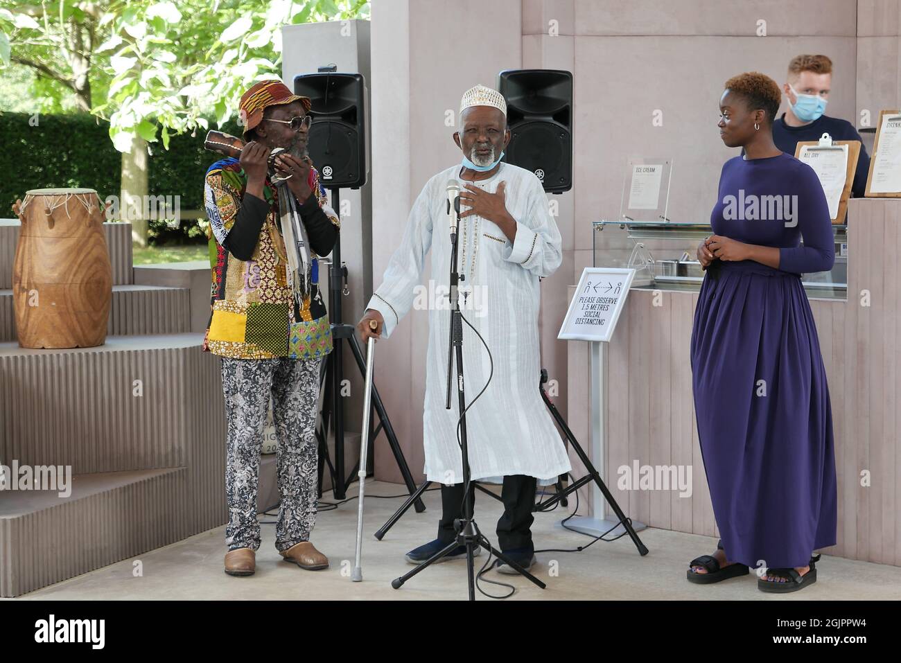 West African drummers celebrated the 92 birthday of legendary James ...