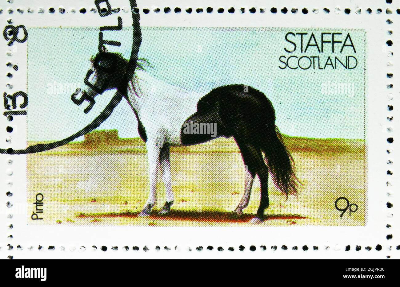 MOSCOW, RUSSIA - APRIL 17, 2021: Postage stamp printed in Cinderellas ...