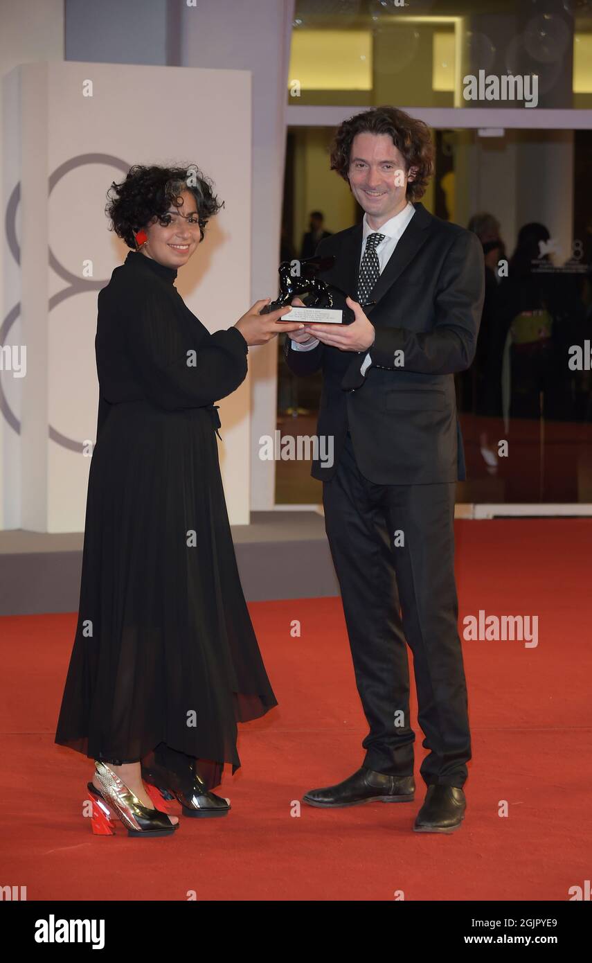 78th Venice film festival The winners pictured: May Abdalla and Barry ...