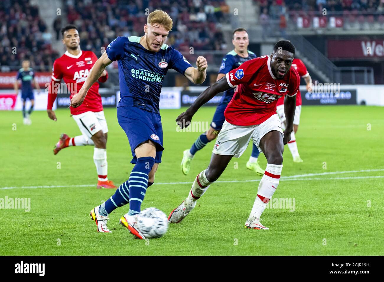 ALKMAAR, Netherlands, 11-09-2021, football, , Dutch eredivisie, season ...