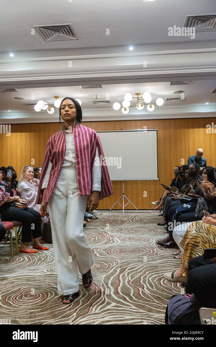London, UK. 11th Sep, 2021. Nigerian Couturier Ade Bakare Celebrates ...