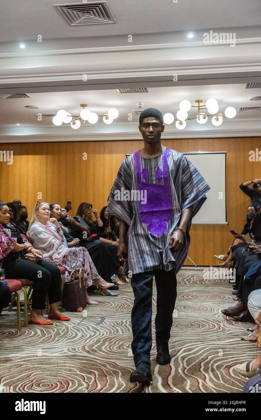 London, UK. 11th Sep, 2021. Nigerian Couturier Ade Bakare Celebrates ...