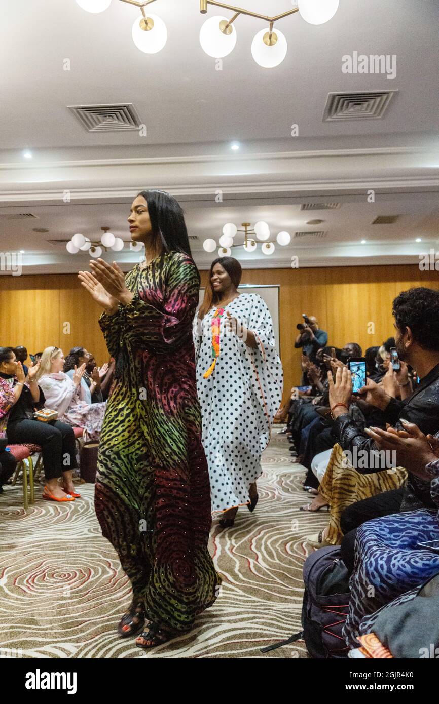 London, UK. 11th Sep, 2021. Nigerian Couturier Ade Bakare Celebrates ...