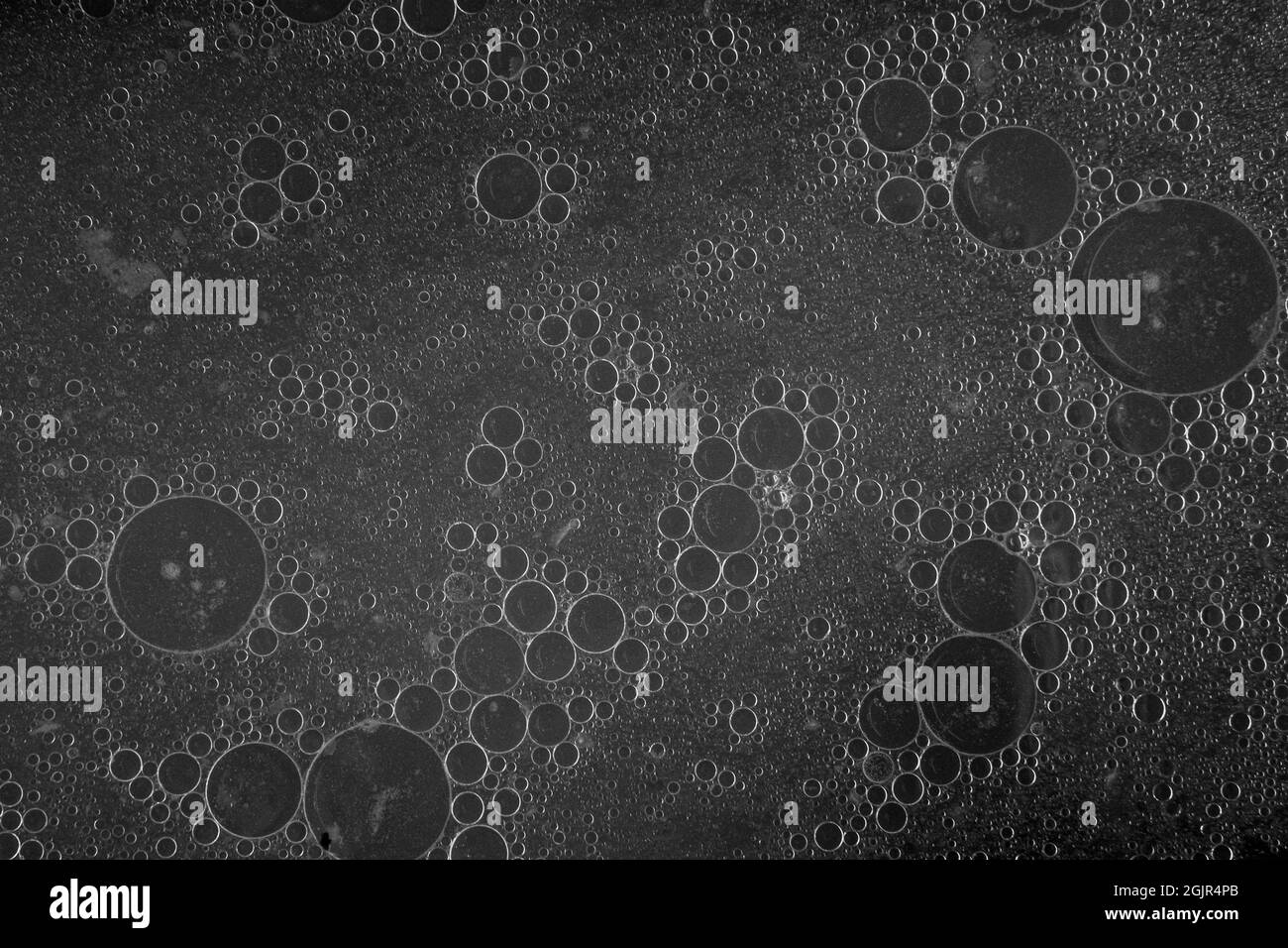 Grayscale of bubbles surface background Stock Photo - Alamy