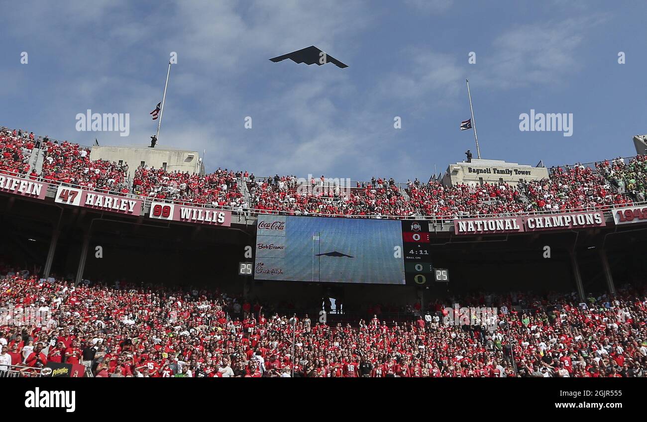 Columbus, United States. 11th Sep, 2021. A B2 Bomber flies over Ohio ...