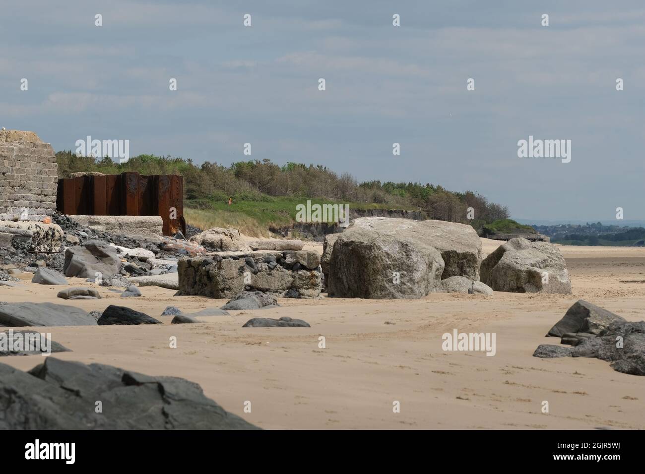 Site of the former Carmarthen Bay Power Station at Burry Port. The ...