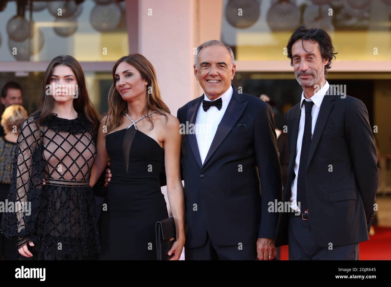 Italy, Lido di Venezia, September 11, 2021 : (L) actress Anamaria ...