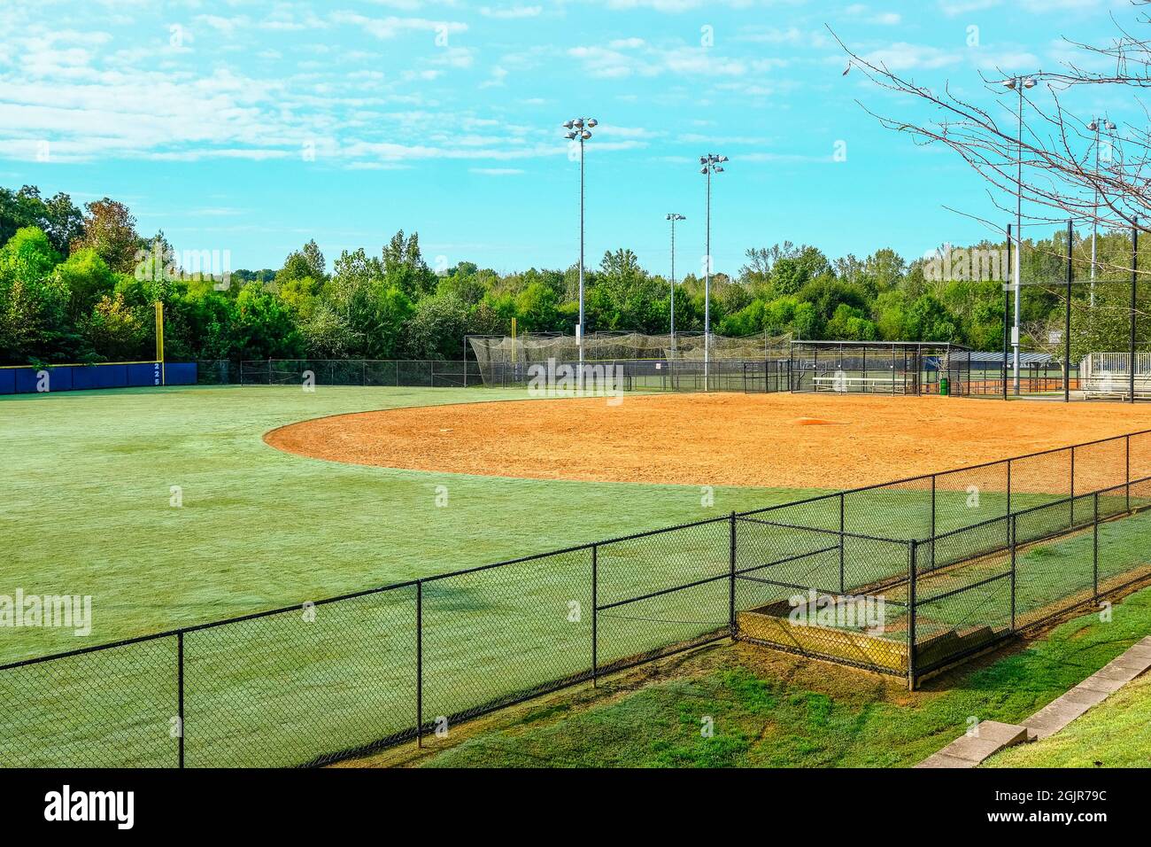Baseball Field in Public Park Stock Photo - Alamy