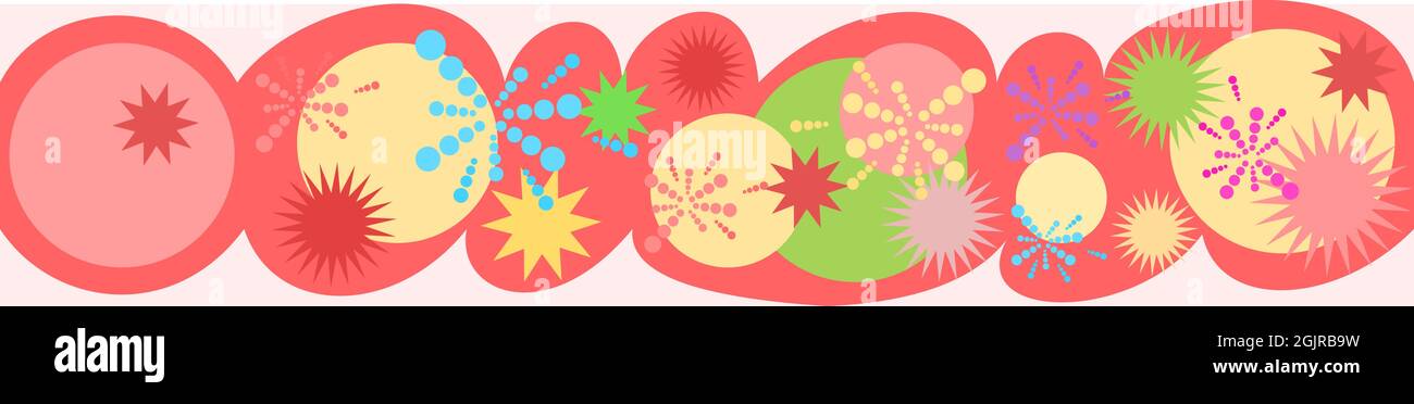 Festive background. Seamless picture. Bright flashes of fireworks in a ...