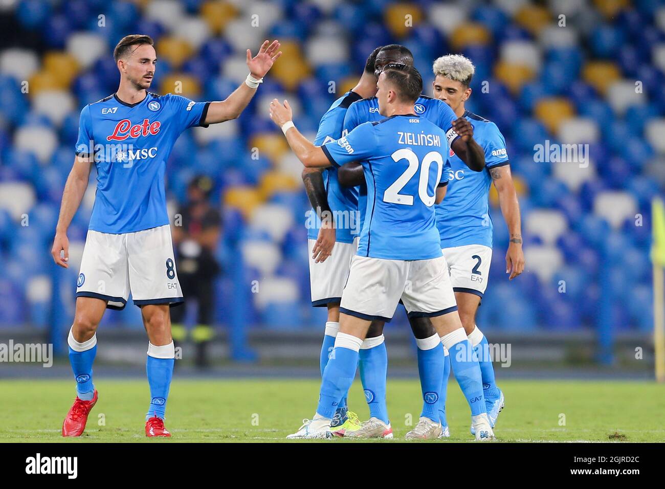 SSC Napoli celebrate victory of the match during the Serie A football ...