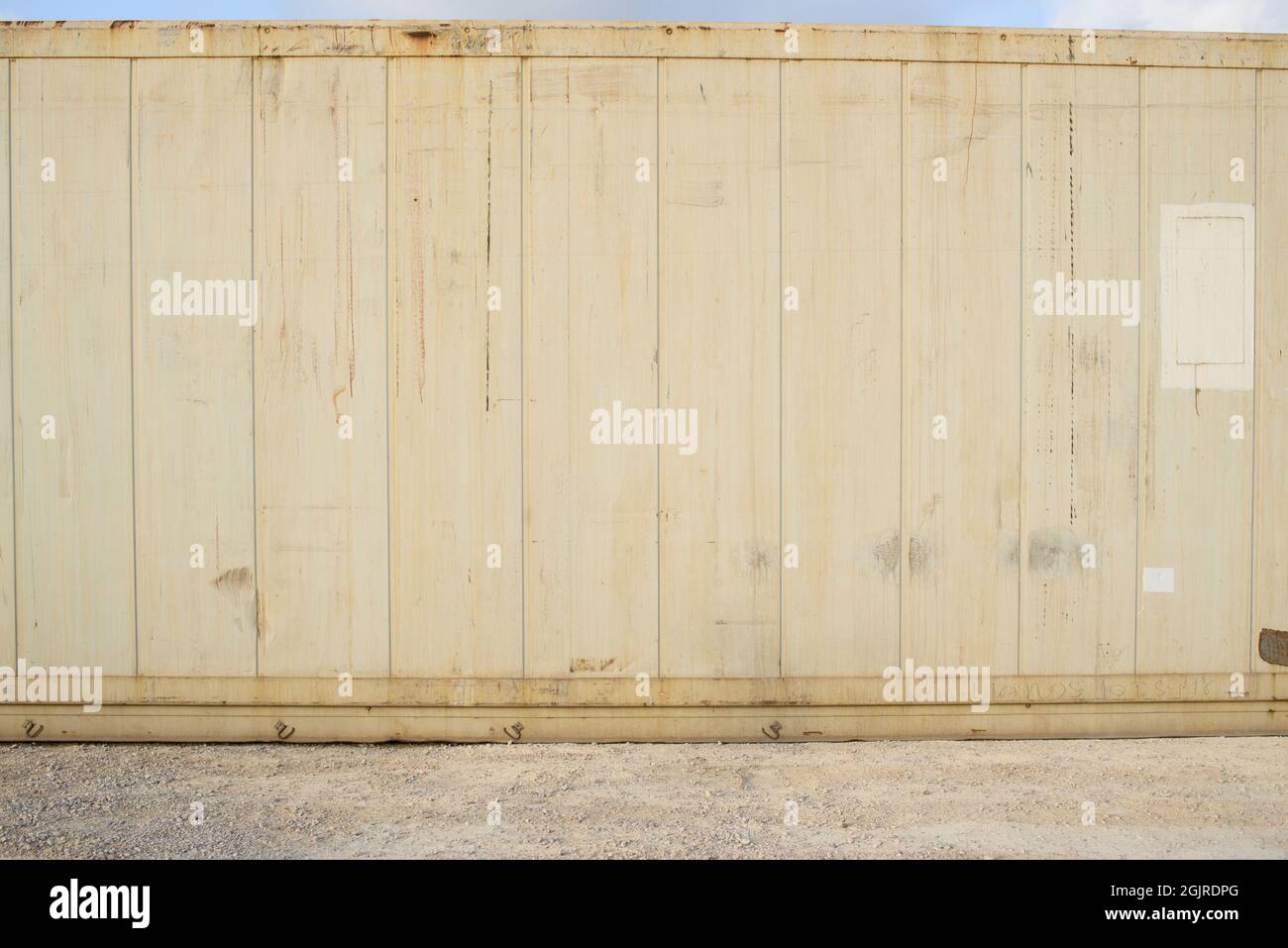 Old industrial container from the front, use for backgrounds with ...