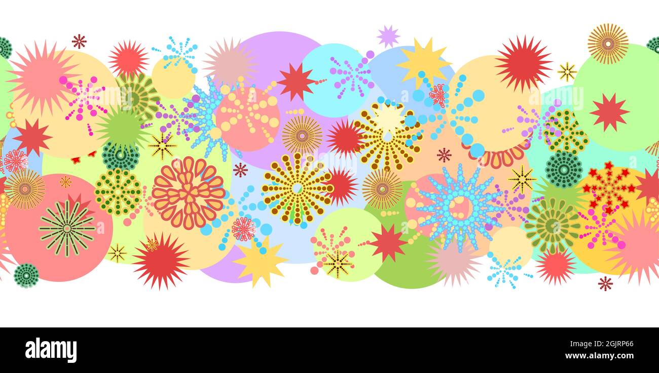 Festive background. Seamless picture. Colorfull party. Bright flashes ...