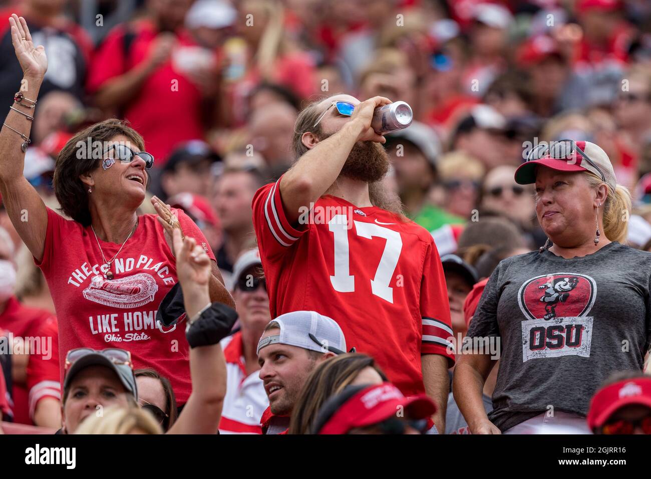 Columbus, Ohio, USA. 11th Sep, 2021. Ohio State Buckeyes fans were ...