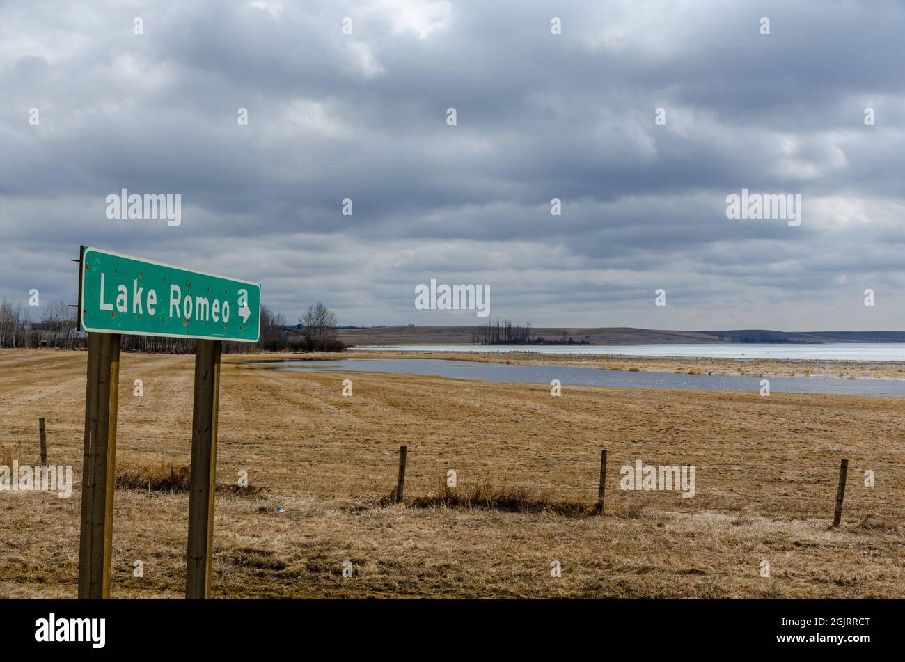 lake romeo, alberta, canada Stock Photo - Alamy