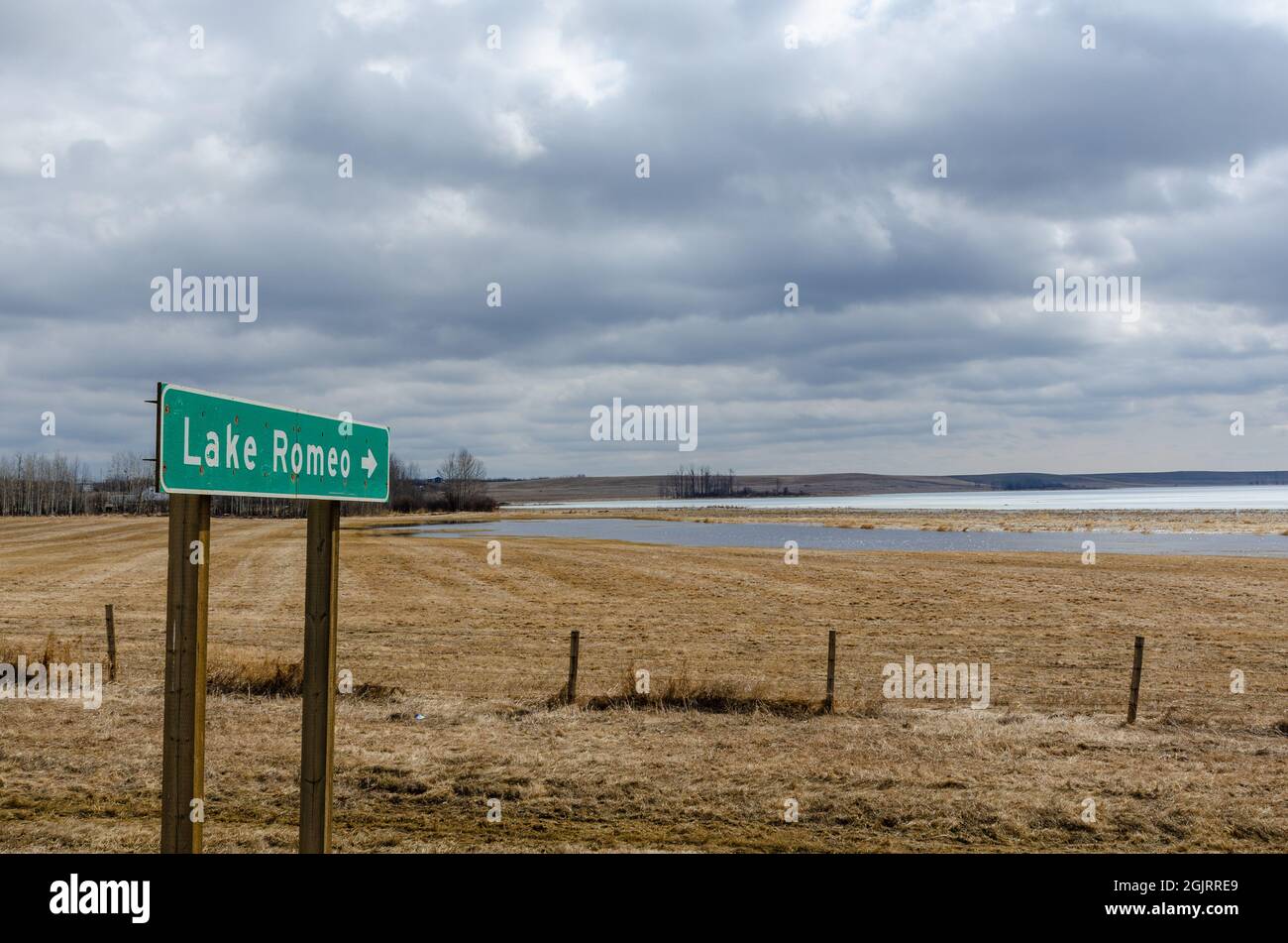 lake romeo, alberta, canada Stock Photo - Alamy