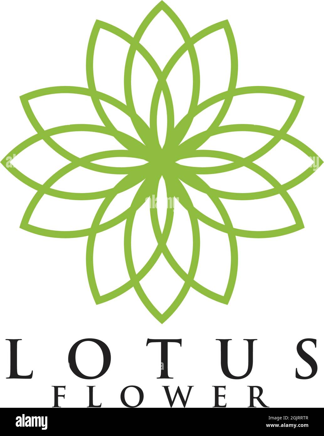 Lotus flower logo design inspiration vector illustration template Stock ...