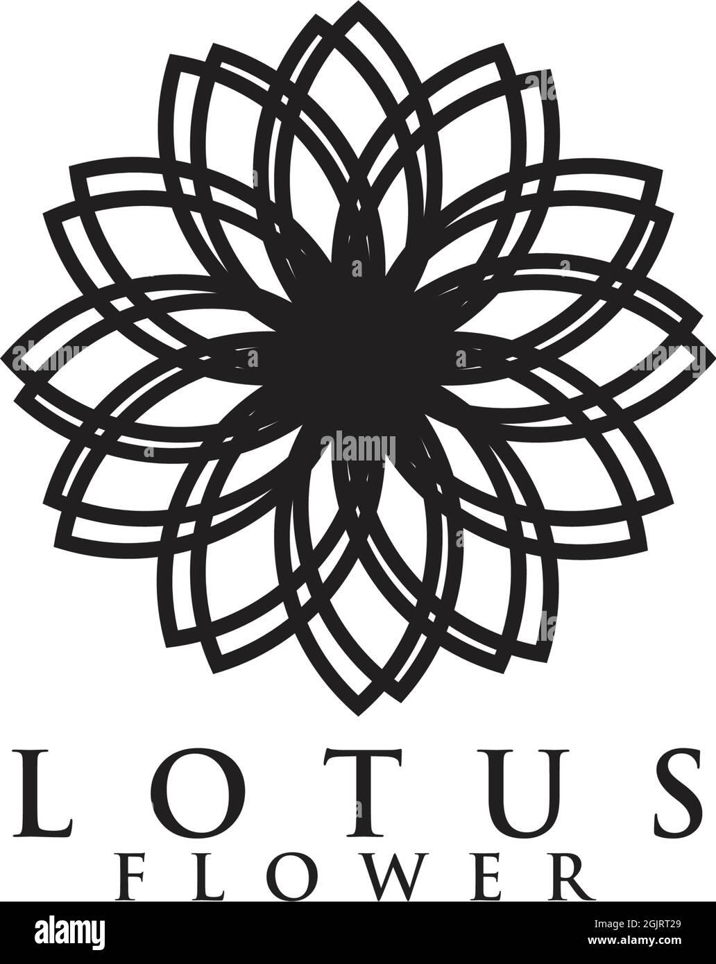 Lotus flower logo design inspiration vector illustration template Stock ...