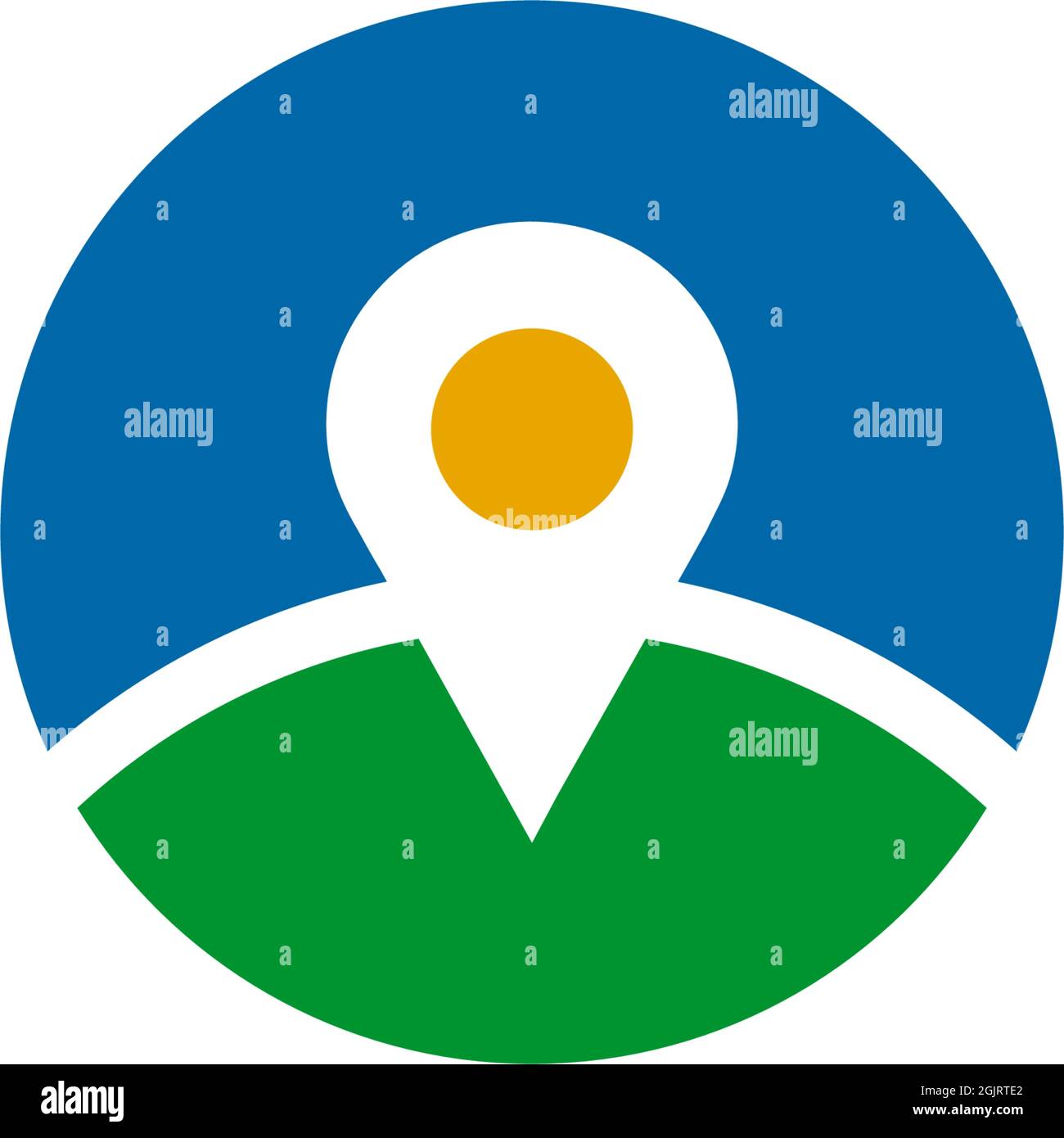 Pin location icon logo design inspiration vector template Stock Vector ...