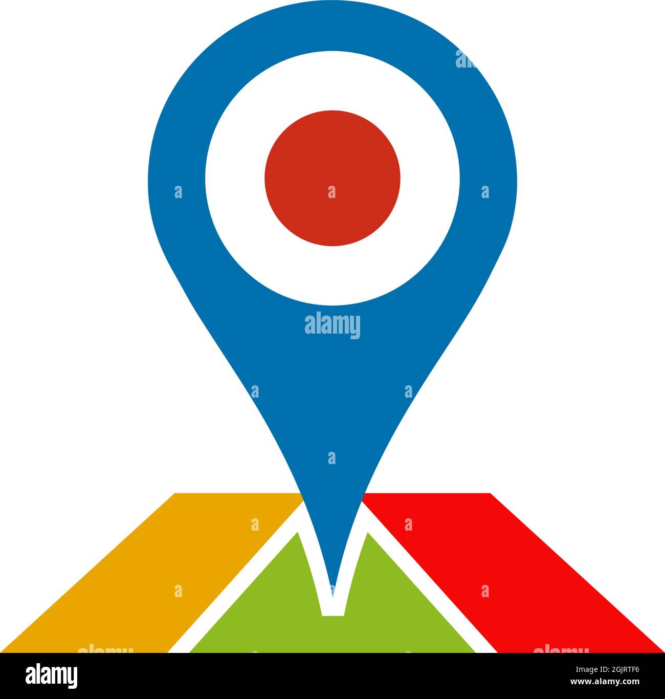 Pin location icon logo design inspiration vector template Stock Vector ...