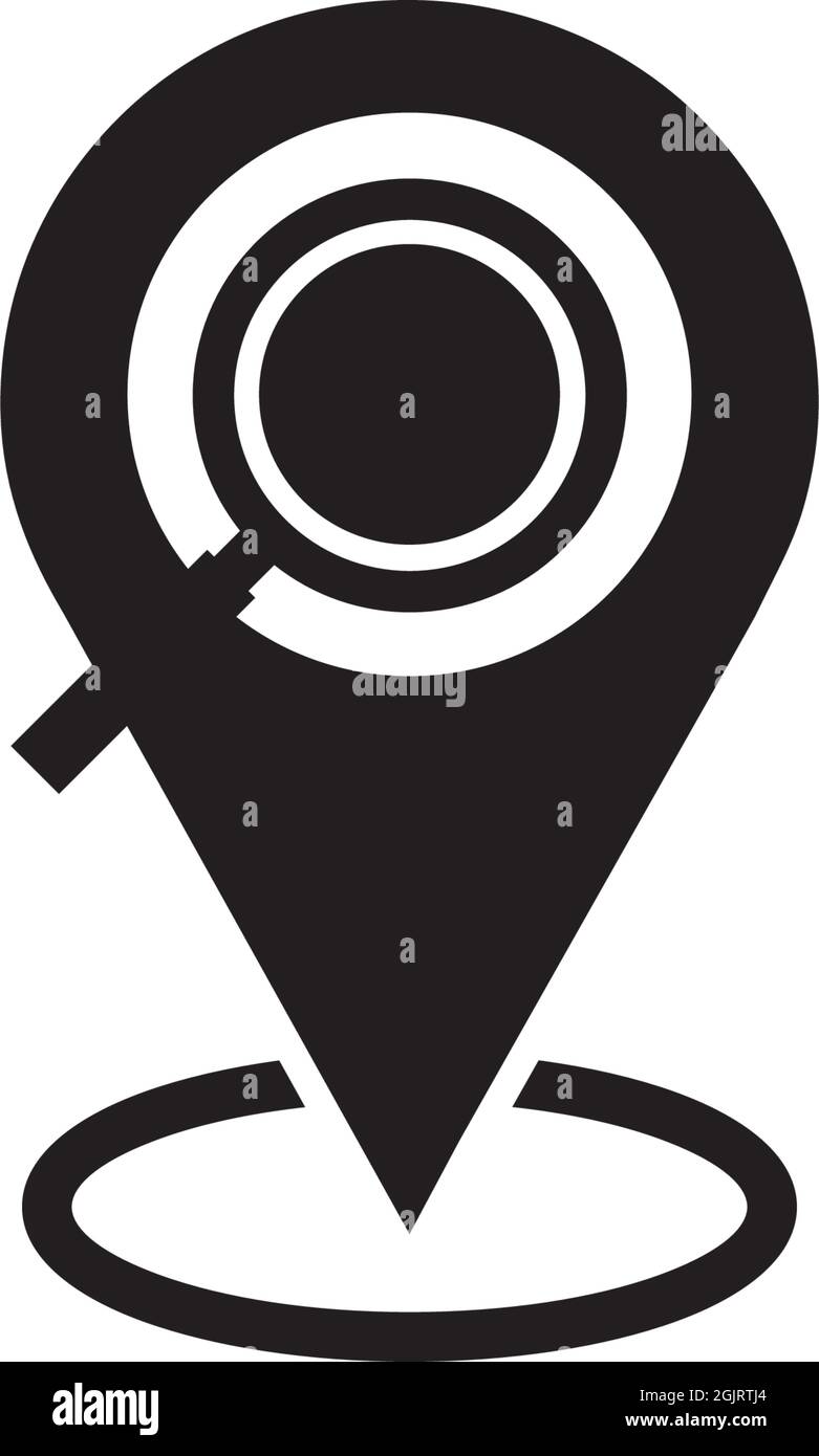Pin location icon logo design inspiration vector template Stock Vector ...