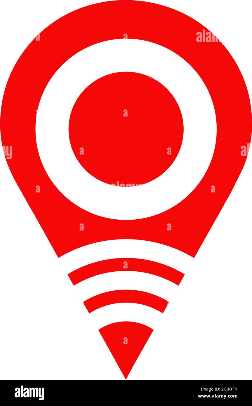 Pin location icon logo design inspiration vector template Stock Vector ...