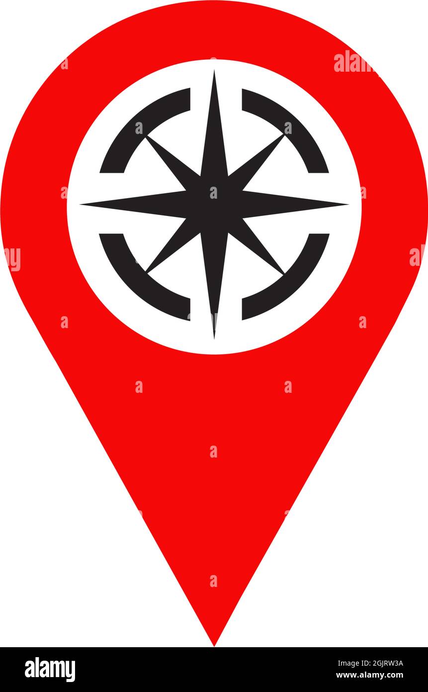 Pin location icon logo design inspiration vector template Stock Vector ...
