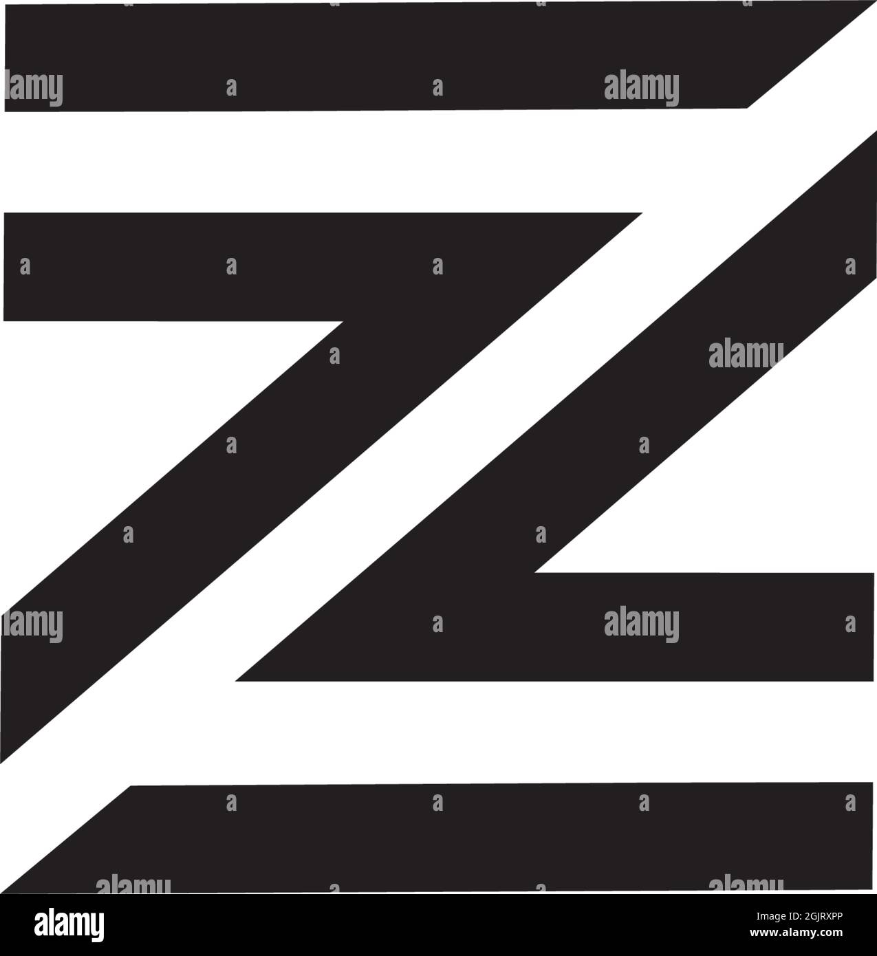 Initial z vector vectors hi-res stock photography and images - Alamy