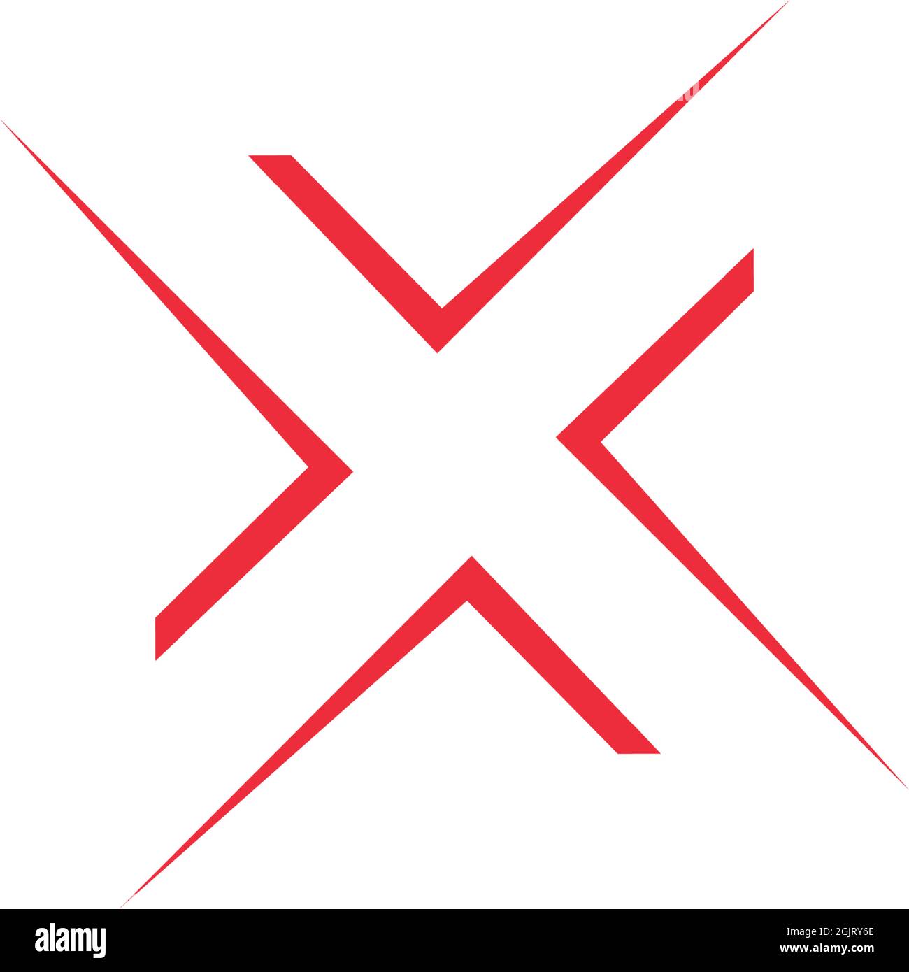 X letter initial icon logo design inspiration vector template Stock ...